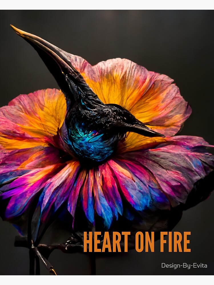 Póster «Obra de arte en llamas - para gente valiente y apasionada» de ...