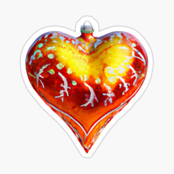 "Christmas Heart" Sticker for Sale by Shadowbyte91 | Redbubble