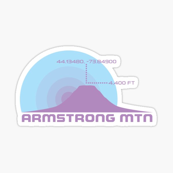 "Armstrong Mountain " Sticker for Sale by beckhorn | Redbubble