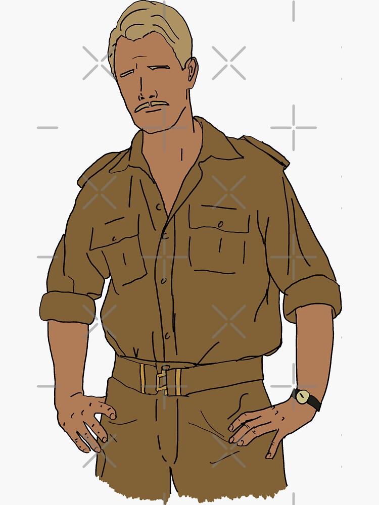 "Jock Lewis from SAS Rogue Heroes" Sticker for Sale by Captainhuck ...