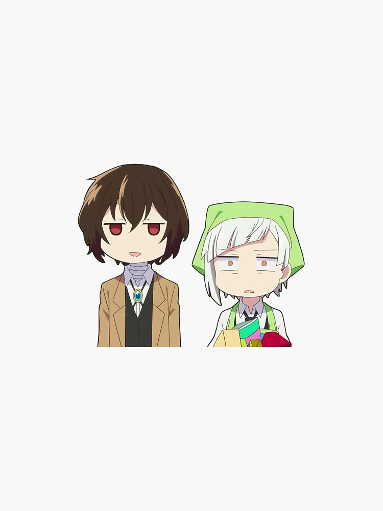 "Atsushi and Dazai Wan" Sticker for Sale by mentaljazzhands | Redbubble