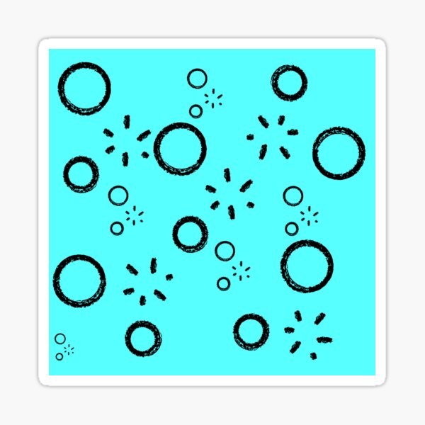 "Circles and lines in random shape. Cool art." Sticker for Sale by ...
