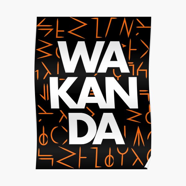"Wakanda | Wakanda forever quote design" Poster for Sale by Giovanni-c ...