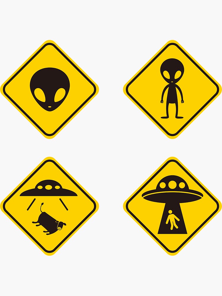 "Alien Symbol Signs" Sticker for Sale by Sakura69art | Redbubble