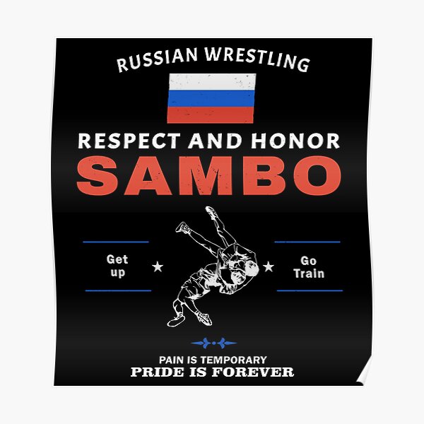 "Sambo fighter" Poster for Sale by NicGrayGraphic | Redbubble