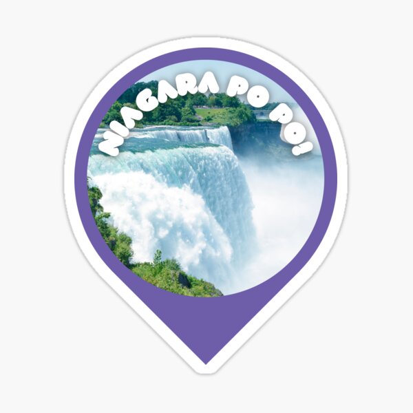 "Niagara Po Po" Sticker for Sale by pinkmicrophone | Redbubble