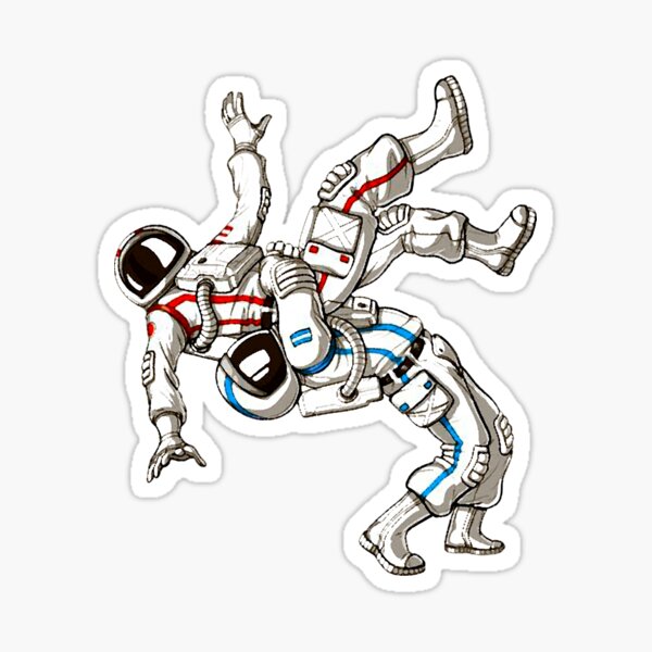 "space struggle" Sticker for Sale by si3iy | Redbubble