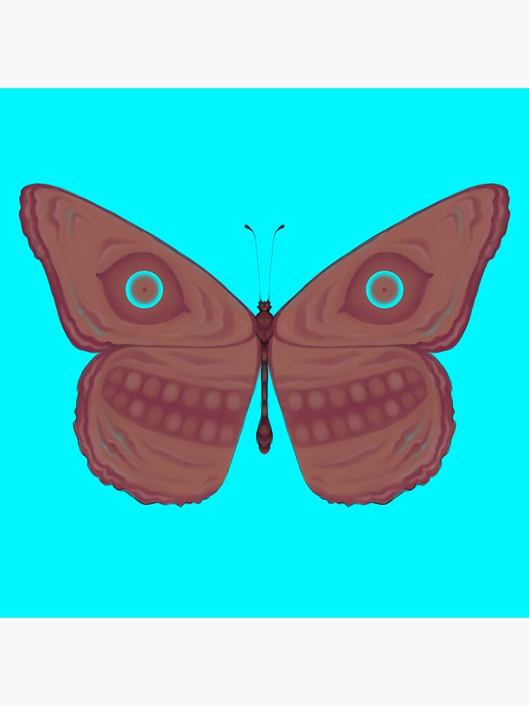 "Smiling Butterfly" Sticker for Sale by SnakeStuff | Redbubble