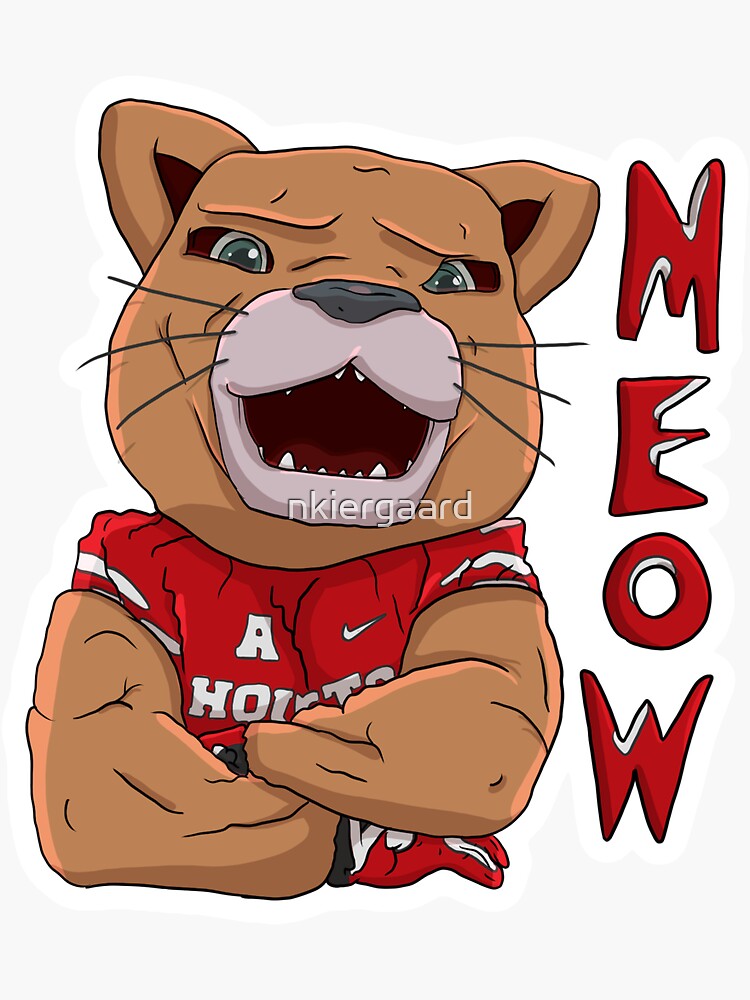 "UH Shasta Meow" Sticker for Sale by nkiergaard | Redbubble