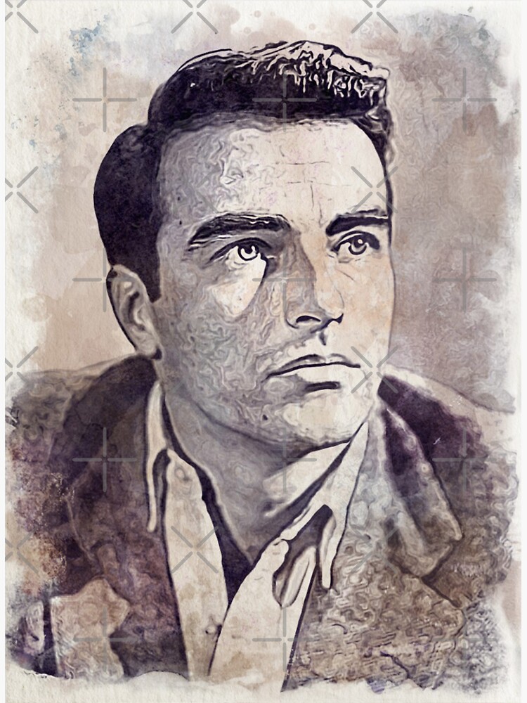 "Montgomery Clift Art - vintage watercolor - D37" Sticker for Sale by ...