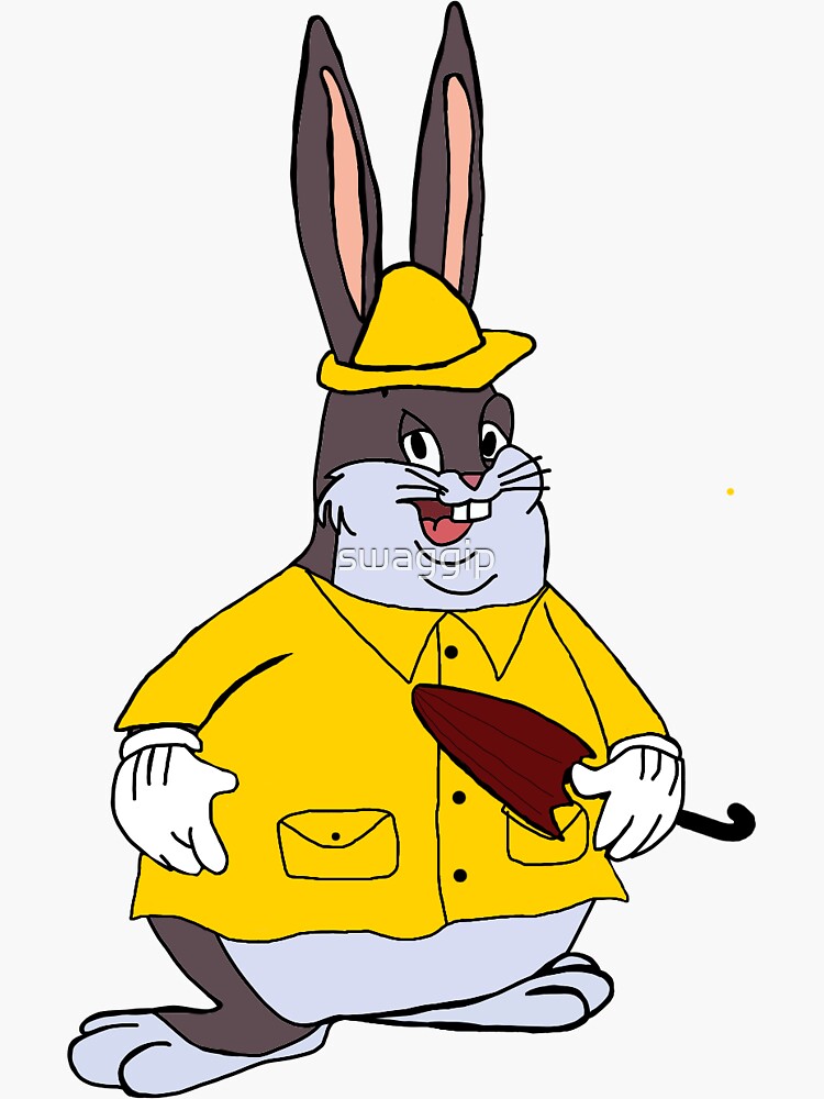 "Rainy Day Chungus " Sticker for Sale by swaggip | Redbubble