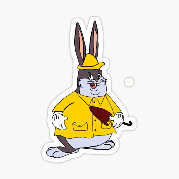 "Rainy Day Chungus " Sticker for Sale by swaggip | Redbubble