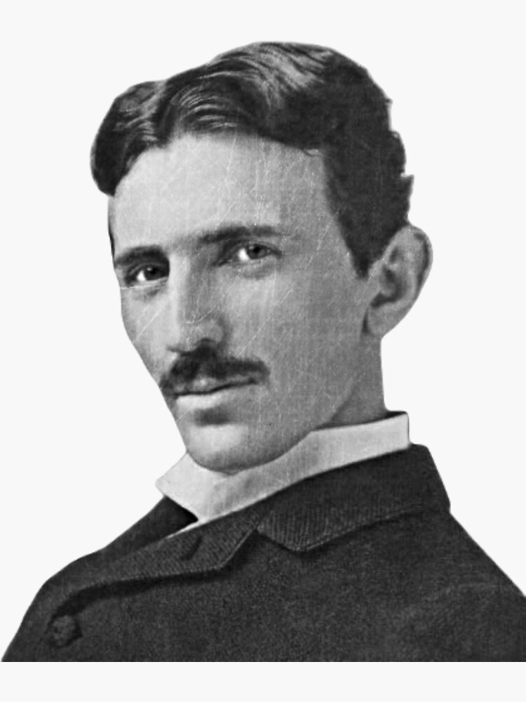 "Nikola Tesla famous scientist" Sticker for Sale by VuleVoo | Redbubble