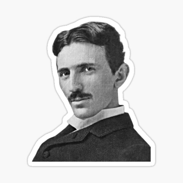 "Nikola Tesla famous scientist" Sticker for Sale by VuleVoo | Redbubble