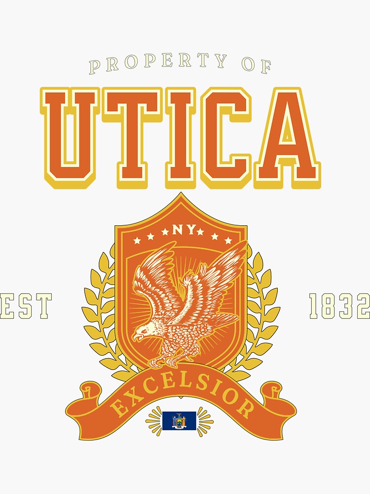 "Utica Excelsior Eagle" Sticker for Sale by techdave | Redbubble