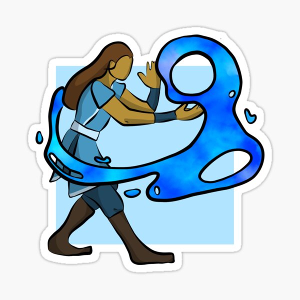 "Pocket-Sized Splash (Katara Waterbender Series)" Sticker for Sale by ...