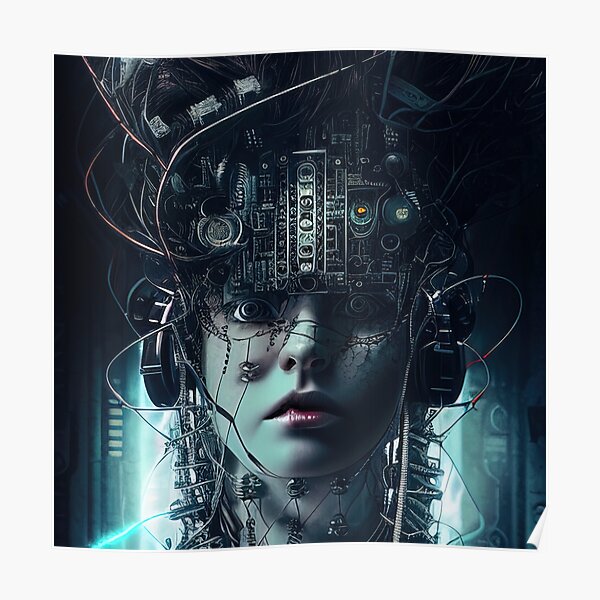 "Brain hooked up to technology malfunctioning" Poster for Sale by zomgwtfbekjam | Redbubble