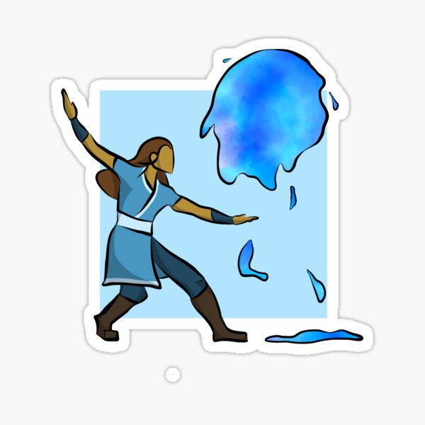 "Drown (Katara Waterbender Series)" Sticker for Sale by pjko | Redbubble