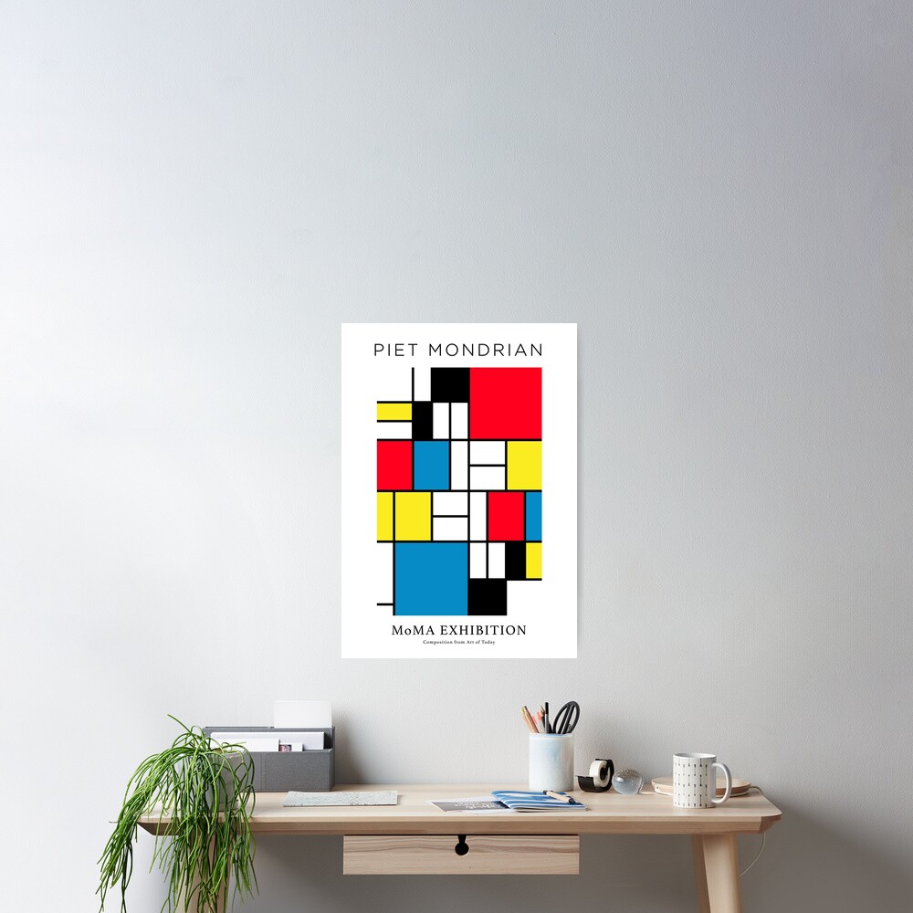 "MONDRIAN MOMA" Poster for Sale by POP-ART-STUDIO | Redbubble