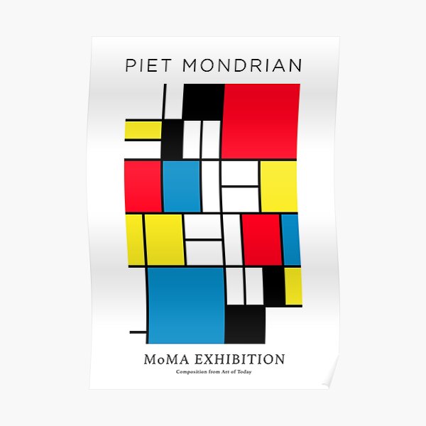 "MONDRIAN MOMA" Poster for Sale by POP-ART-STUDIO | Redbubble