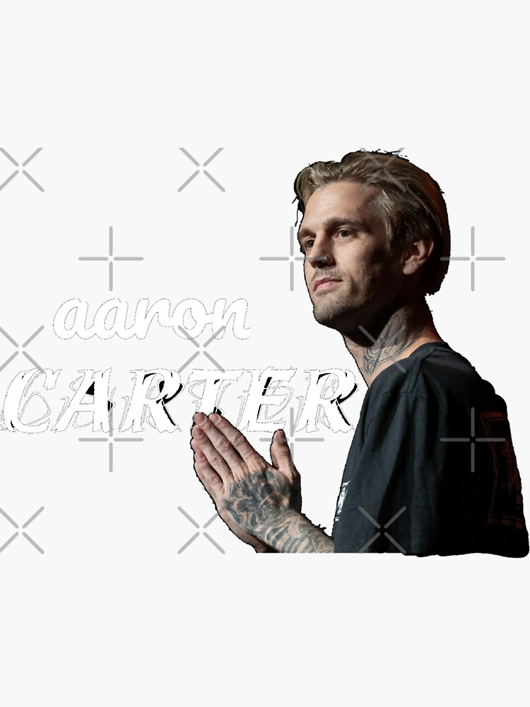 "Aaron carter" Sticker for Sale by B-max | Redbubble