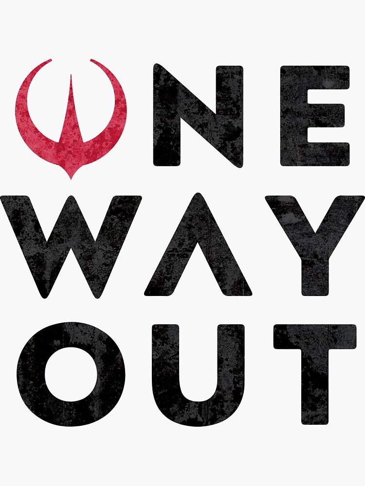 "One Way Out #Andor #StarWars" Sticker by Rogue507 | Redbubble