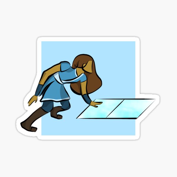 "Ice Bridge (Katara Waterbender Series)" Sticker for Sale by pjko ...