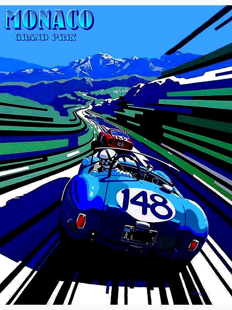 "MONACO GRAND PRIX; Auto Racing Advertising Print" Poster for Sale by ...