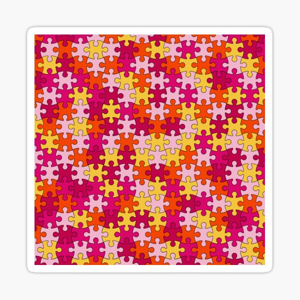 "Vintage Puzzling Situation 80s" Sticker for Sale by Hic21 | Redbubble