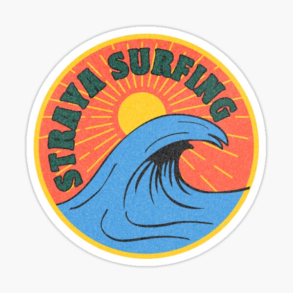 "Vintage Straya Surfing" Sticker for Sale by TonySpencer | Redbubble