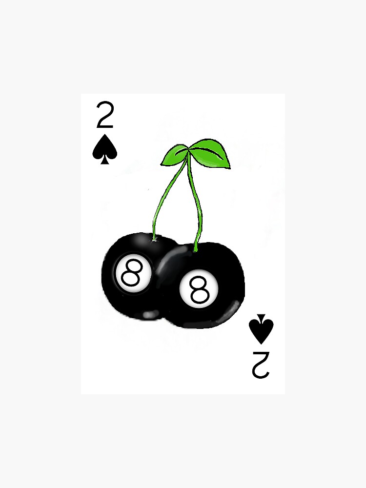 "Playing card lucky 8 ball " Sticker for Sale by jilliandimonda | Redbubble