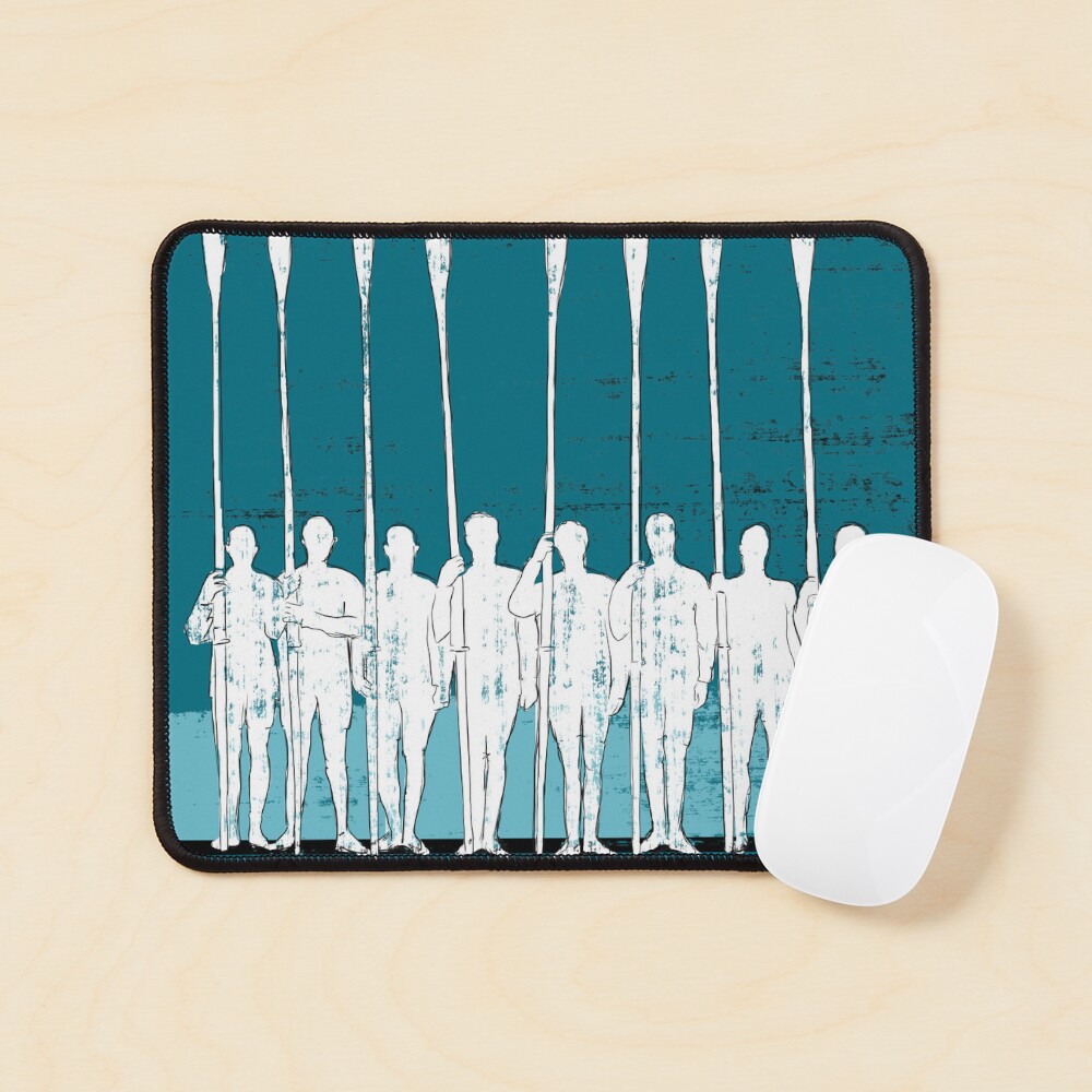 "Rowing Crew in White and Blue" Sticker for Sale by Tam-Ara | Redbubble