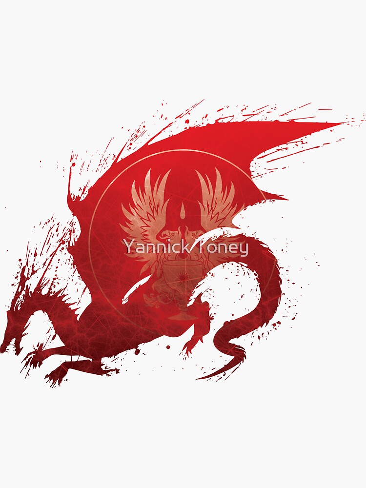 "Requiem (Ver 1) - Dragon Age Art" Sticker for Sale by YTBooks | Redbubble