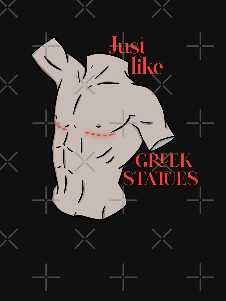 "transmasc greek statue" T-shirt for Sale by atlasbackache | Redbubble ...