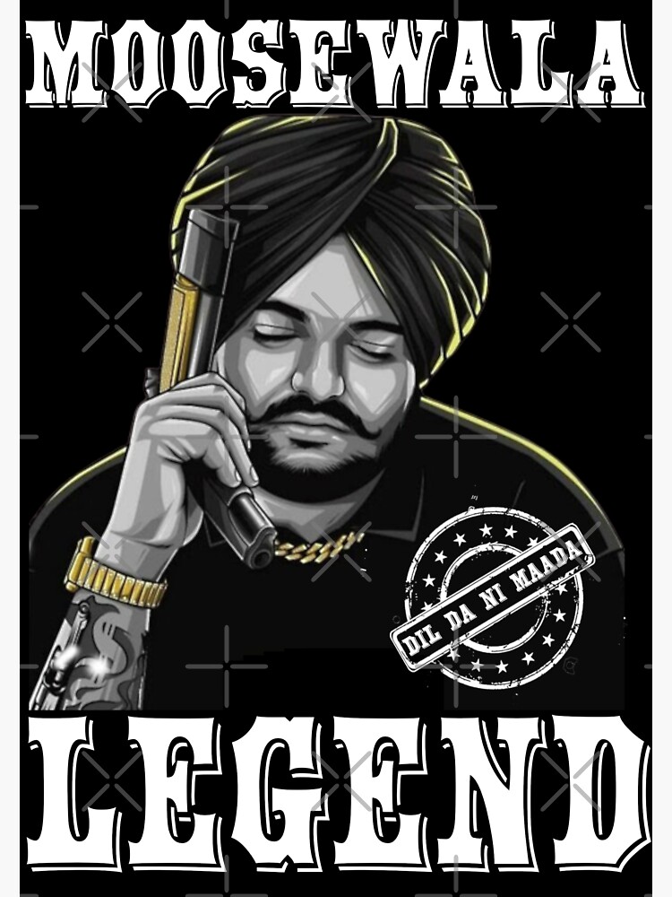 "Moosewala legend sticker" Sticker for Sale by vpaints | Redbubble