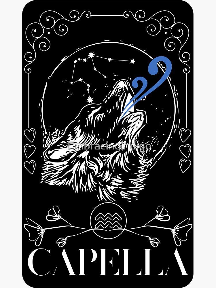 "ZA Zodiac Academy Seth Capella Wolf" Sticker for Sale by ...