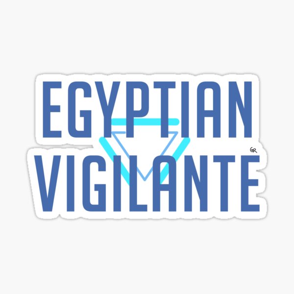 "Egyptian Vigilante" Sticker for Sale by sspaced-outt | Redbubble