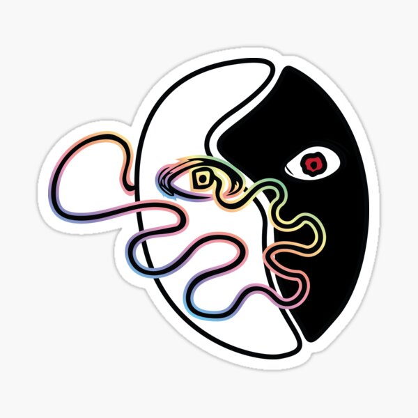 "Split Vision" Sticker for Sale by Scilken | Redbubble