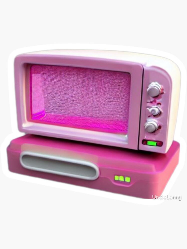 "Pink Future - Retro 90s Computer Microwave" Sticker for Sale by ...