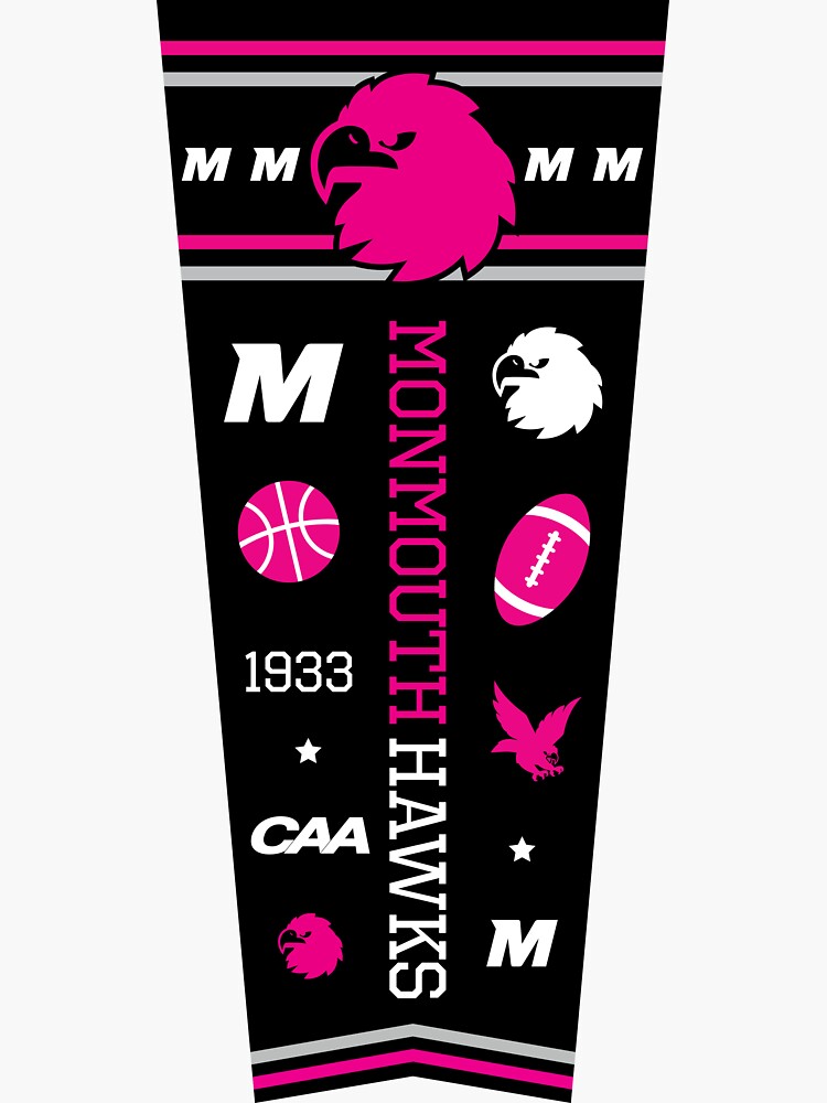 "Monmouth Pink Whitney Logo" Sticker for Sale by troisi | Redbubble