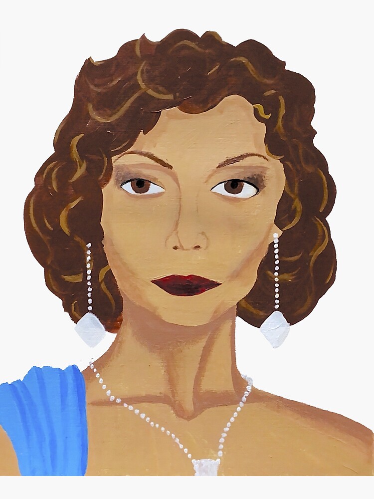 "CLUE (1985) Miss Scarlet" Sticker for Sale by alder-e | Redbubble