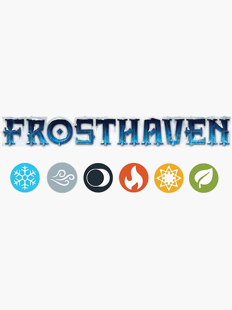 "Frosthaven" Sticker for Sale by woodvine | Redbubble