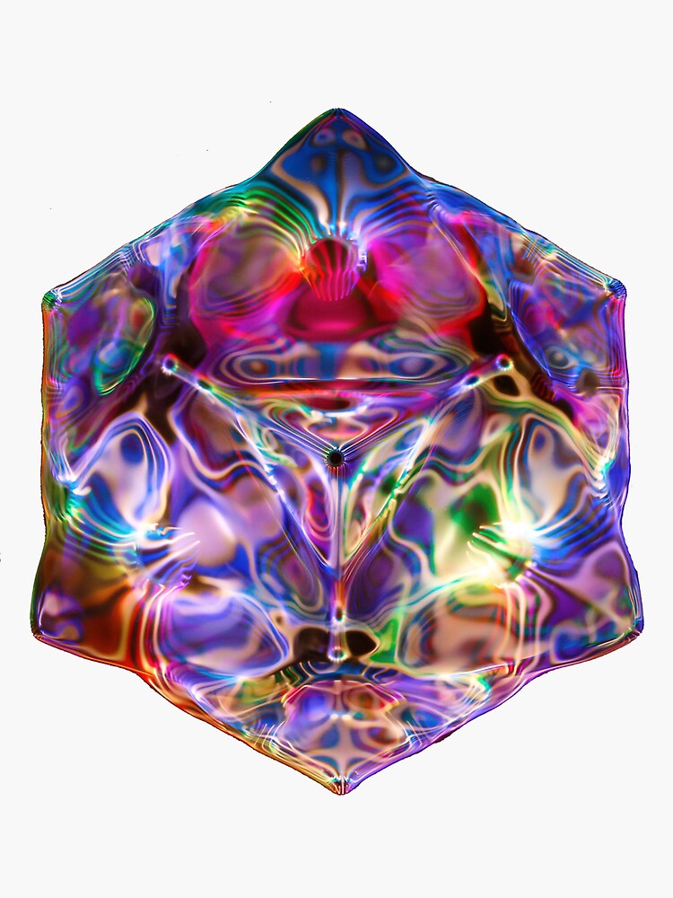 "Cymatics Hexagon Resonance" Sticker for Sale by le5gualkee | Redbubble