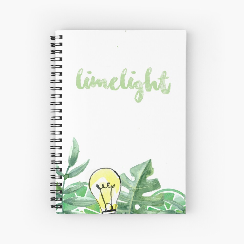 "limelight portrait" Spiral Notebook for Sale by elainesabine | Redbubble