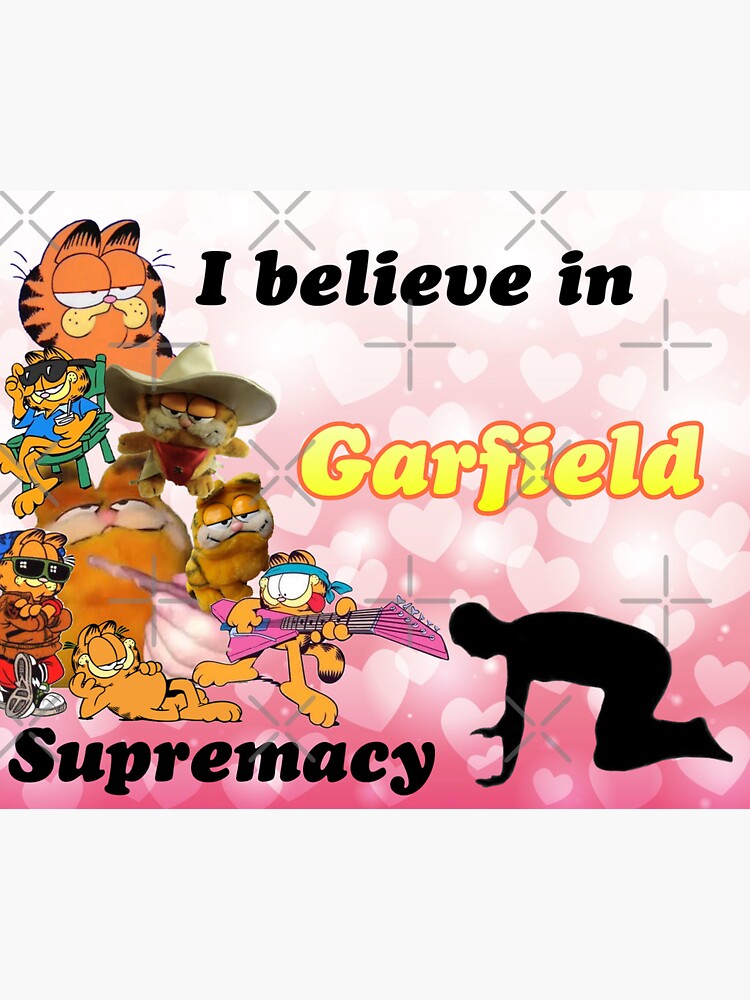 "Fat orange cat supremacy " Sticker for Sale by Sxaintclair | Redbubble