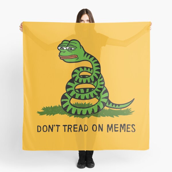 "Pepe Snake Don't Tread On Memes" Scarf for Sale by orinemaster | Redbubble