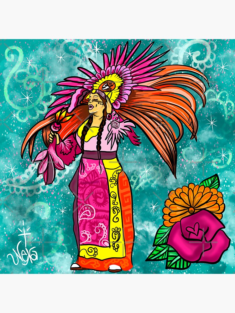 "Indigenous Magic" Sticker for Sale by MadelineAlvizo | Redbubble