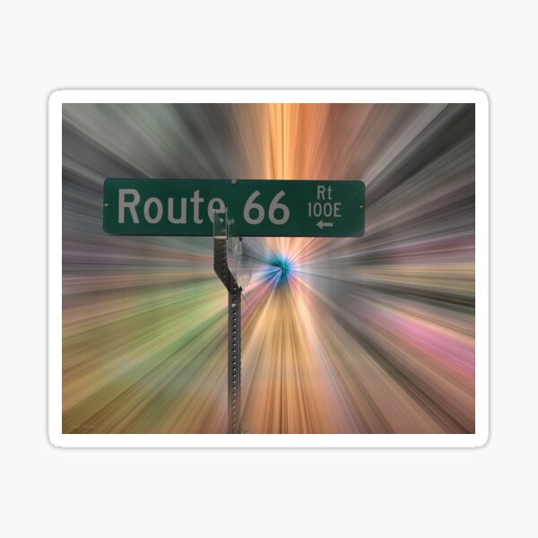 "Route 66" Sticker for Sale by Venturiart | Redbubble