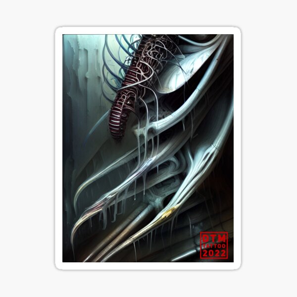 "Two bio organic creatures" Sticker for Sale by dtmtattoo | Redbubble