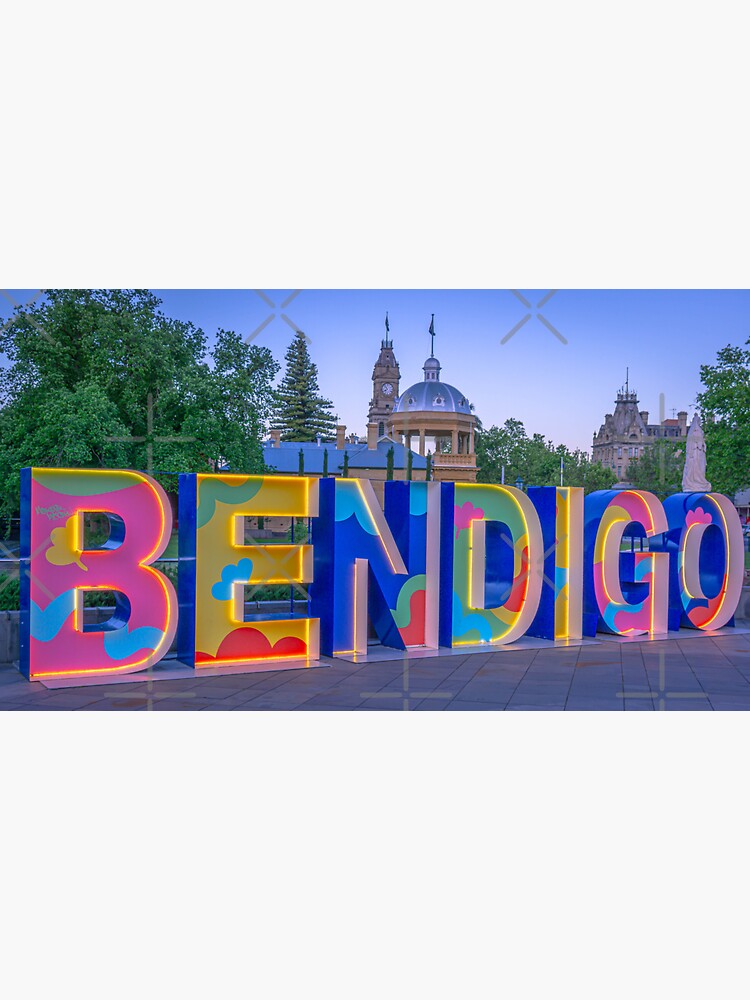 "Bendigo Bloom Sign at the CBD" Sticker for Sale by sjphotocomau ...